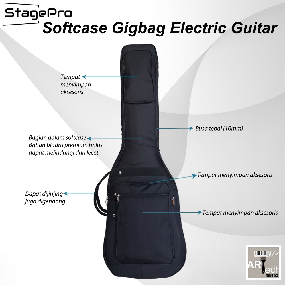Jual StagePro Softcase Gigbag Gitar Elektrik Premium / Tas Gitar ...
