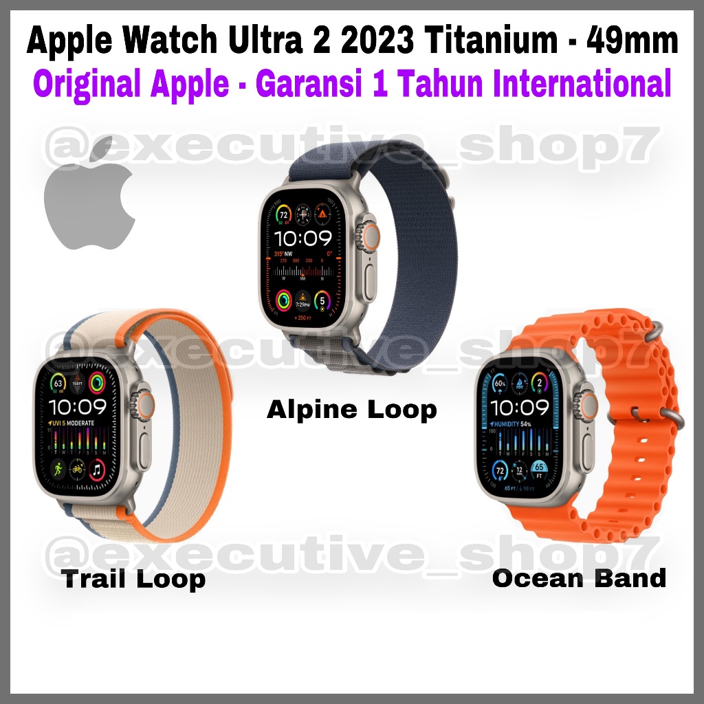 Jual Watch Ultra 2 2023 Titanium - 49mm - Original - Garansi 1 Tahun ...