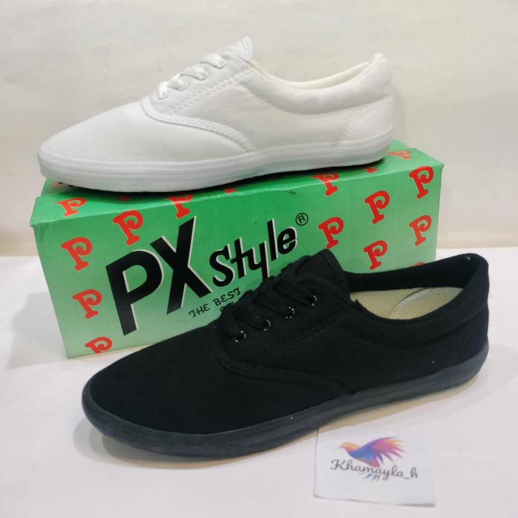 Jual SEPATU KANVAS PX STYLE 068 WANITA//SEPATU CAPUNG TALI UNTUK KERJA ...