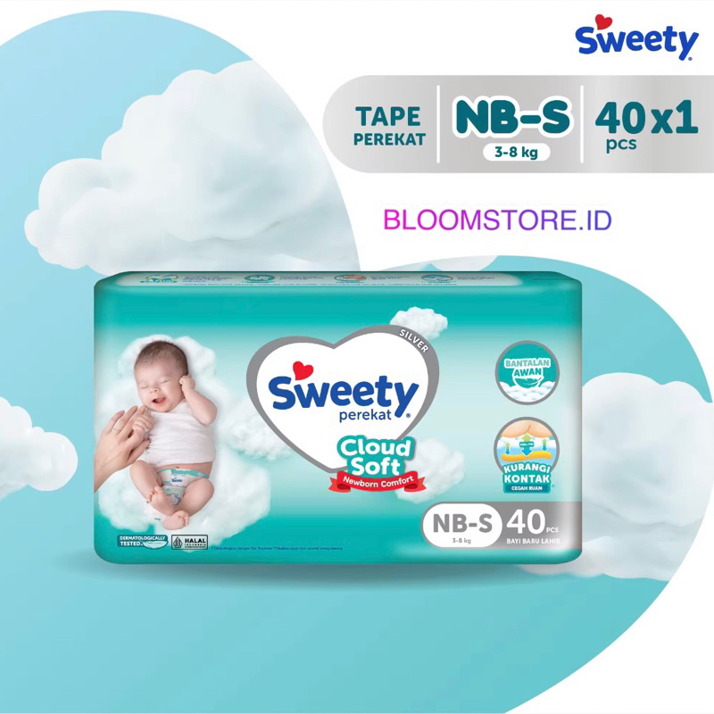 Jual SWEETY SILVER Comfort Popok Tipe Type Tape Tapped Perekat Taped ...