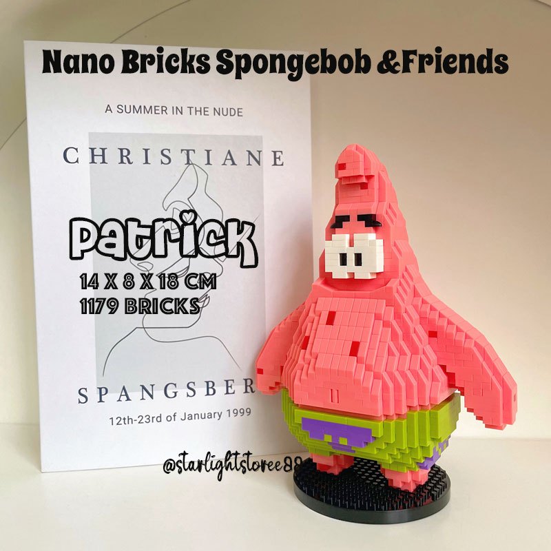 Jual [STR88] Nano Bricks Spongebob Squarepant Patrick Squidward Mr ...