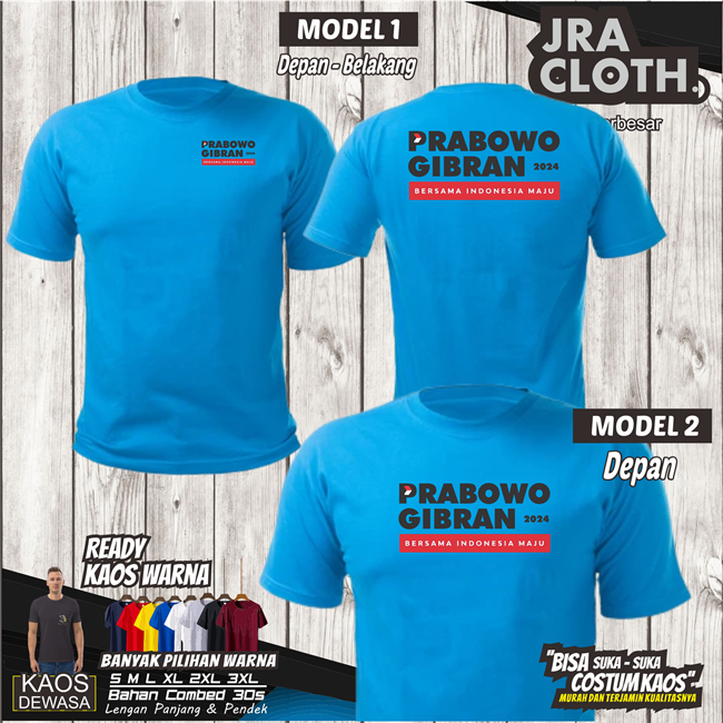 Jual KAOS SHIRT BAJU KAOS POLO TIM KAMPANYE NASIONAL PRABOWO GIBRAN CAPRES | Shopee Indonesia