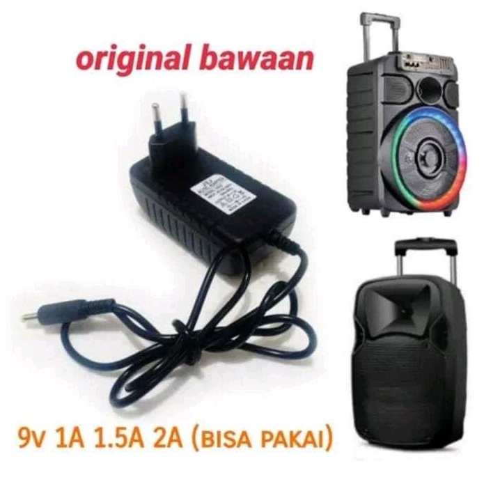 Jual COD - ORIGINAL Adapter Adaptor 9 Volt Cas Charger Speker Speaker Advance Advan 9V 2A k881 ...