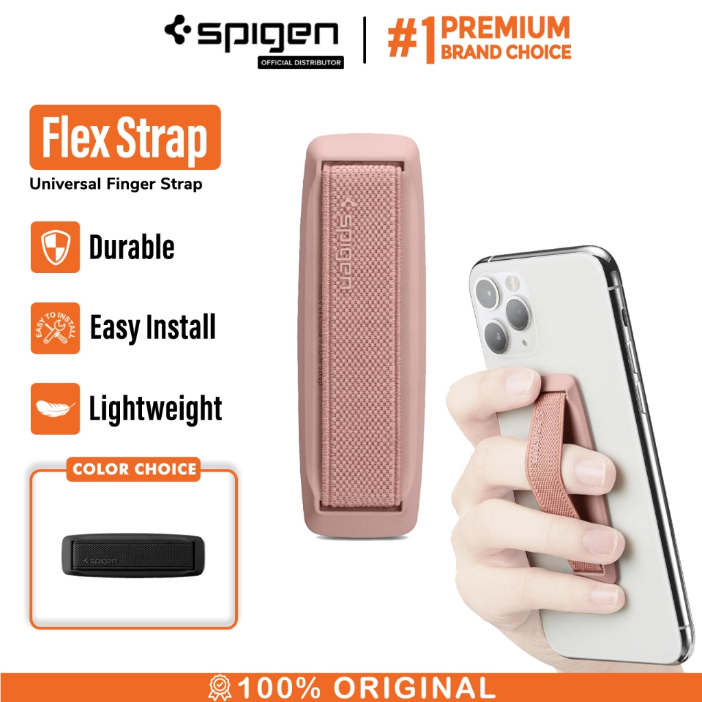 Jual Phone Finger Grip Spigen Flex Strap Anti Slip Holder Universal ...