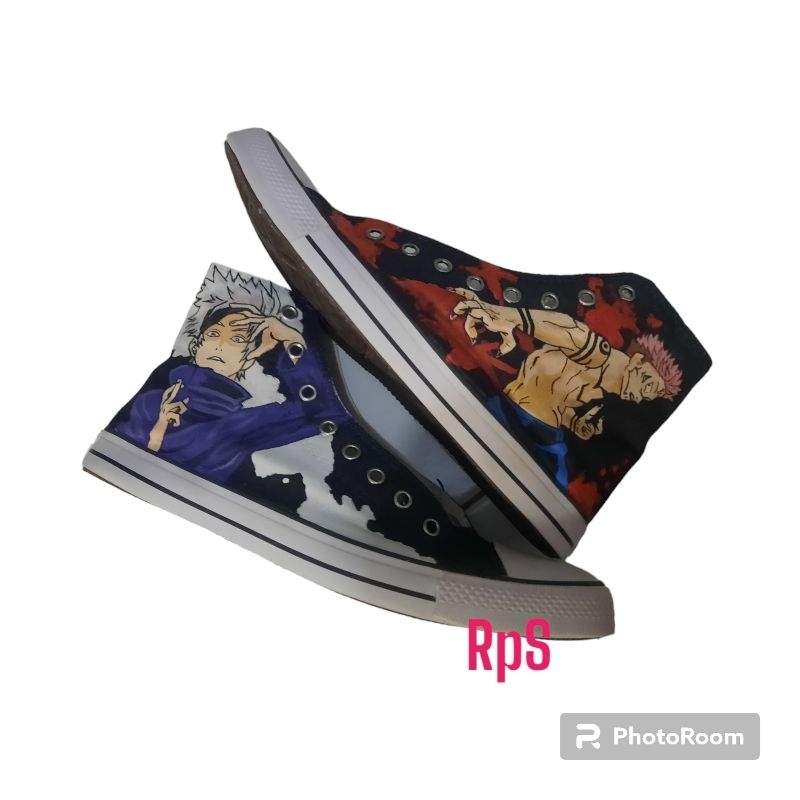 Jual Sepatu Custom Jujutsu Kaisen Gojo Sukuna 06 | Shopee Indonesia