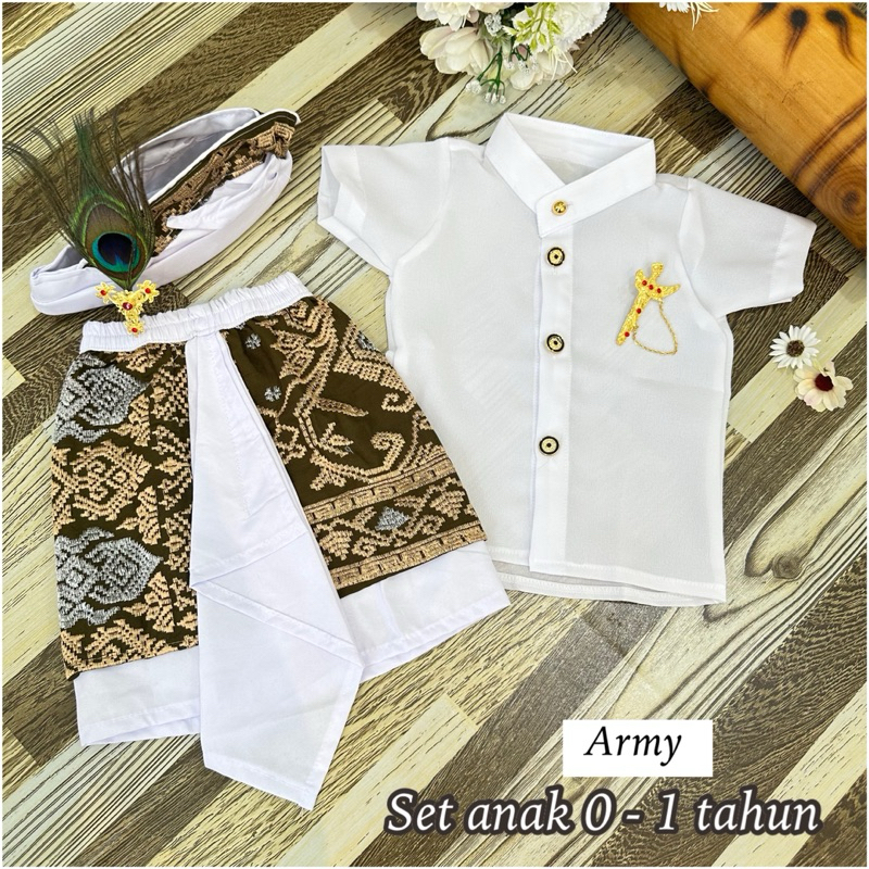 Jual Setelan bayi | sepaket baju adat bayi | set bayi cowok | Shopee ...