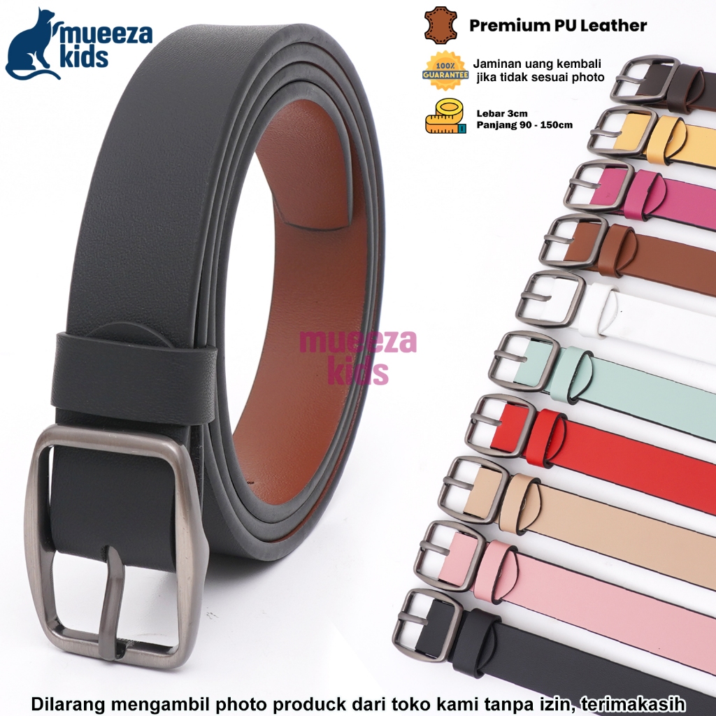 Jual Mueeza Kids Ikat Pinggang Anak-anak Sabuk Kulit Anak MKKSUJ L 3cm ...