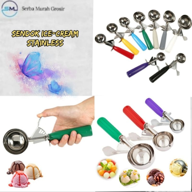 Jual skop es cream/sendok es cream/cetakan/kerokan es cream zafire ...