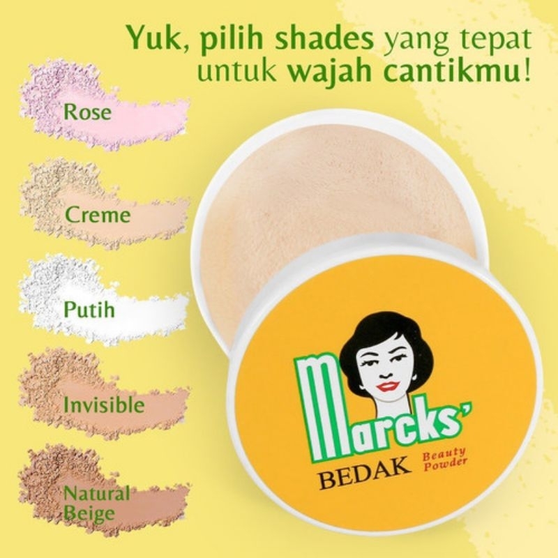 Jual Marcks Bedak Creme 40 Gr / Bedak Tabur Marcks/ Marcks Beauty ...
