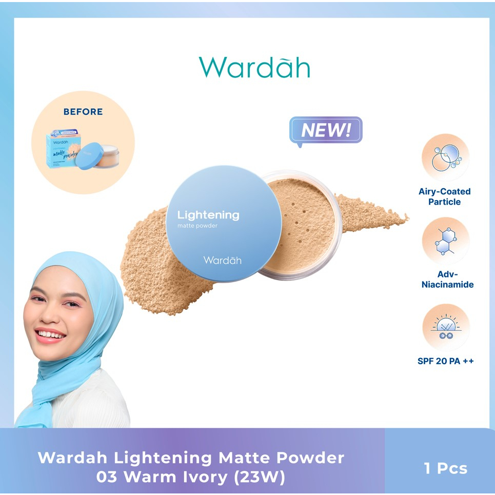 Jual NEW! Wardah Lightening Matte Powder 20 g - Bedak Tabur dengan ...