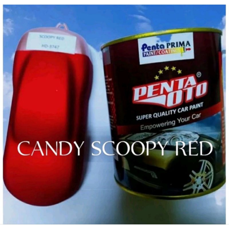 Jual Cat Candytone Scoopy Red Penta PU Oto Candy Tone HD-3747 Merah ...