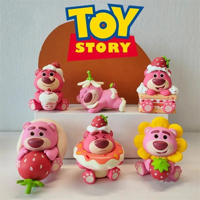 Jual Figure Lotso Strawberry Cake Toy Story 3 Pink Bear Topper Cake set ...