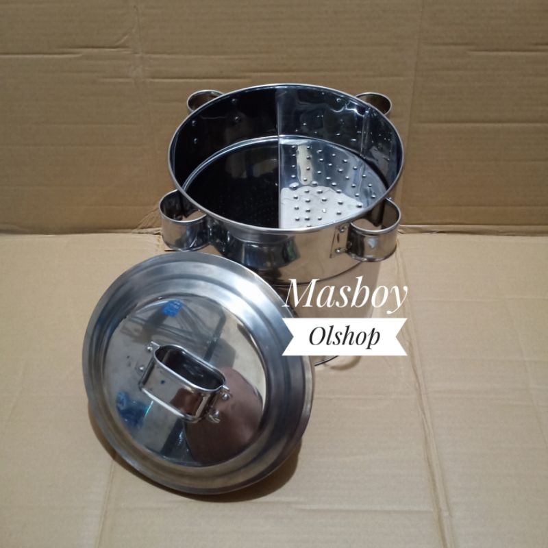 Jual Dandang Bakso Cuanki Stainless / Tong Baso Cuanki / Diameter 26 cm ...