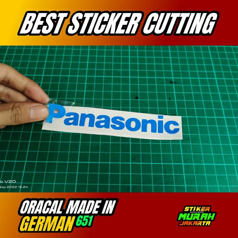 Jual STIKER PANASONIC | STIKER CUTTING BAHAN ORACAL | CUSTOM MOBIL ...
