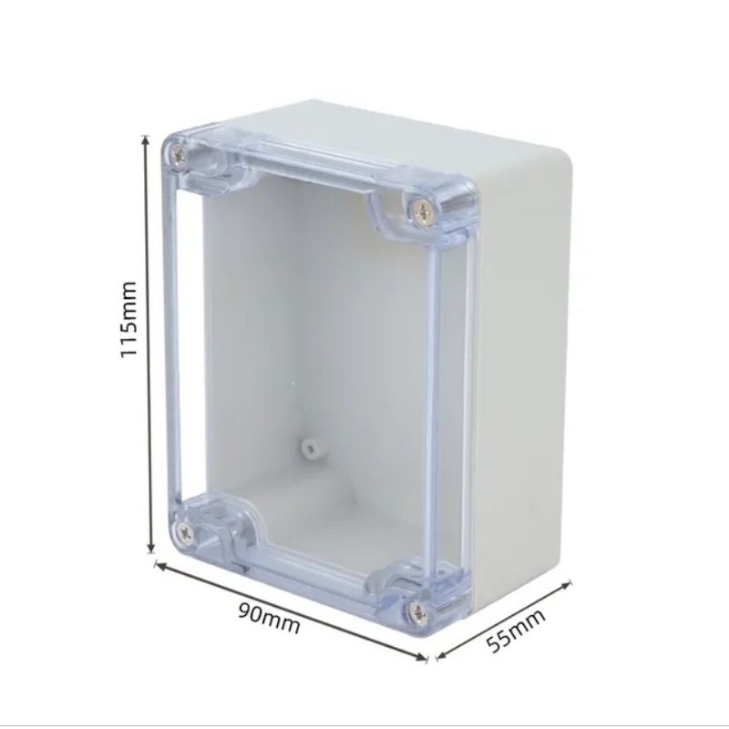 Jual box plastik junction panel listrik ABS tutup transparant 115 x 90 ...