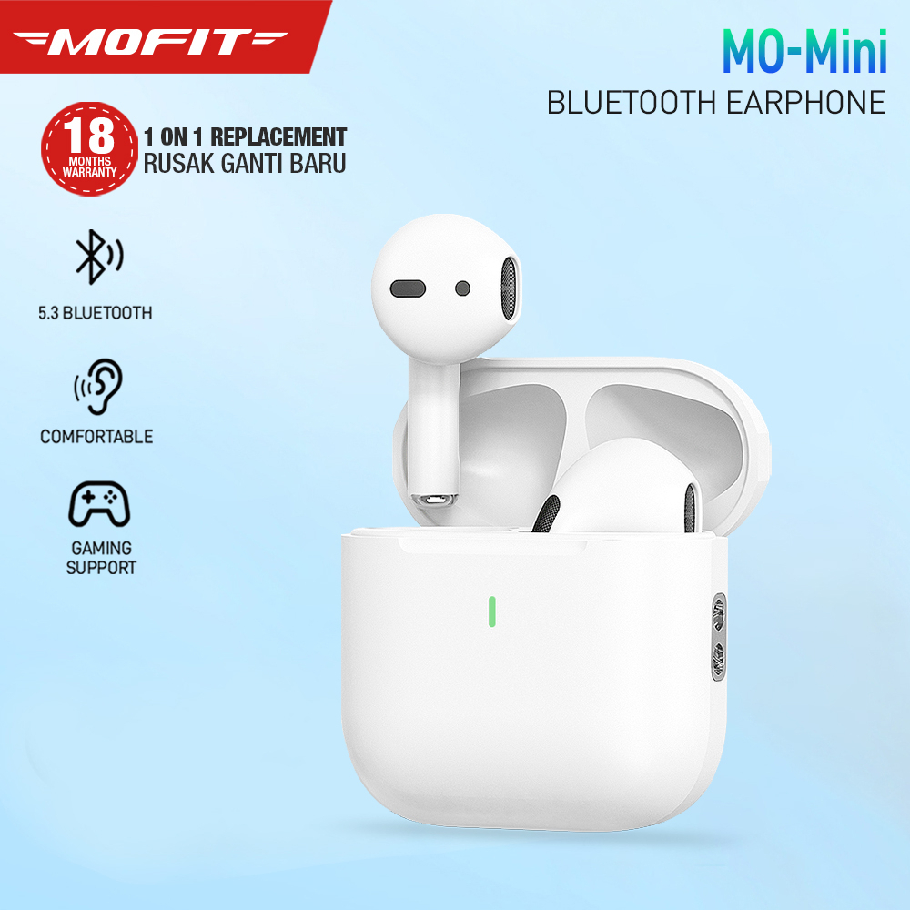 Jual MOFIT MO Mini Wireless Headset Earphone Bluetooth 5.3 TWS Earbud ...