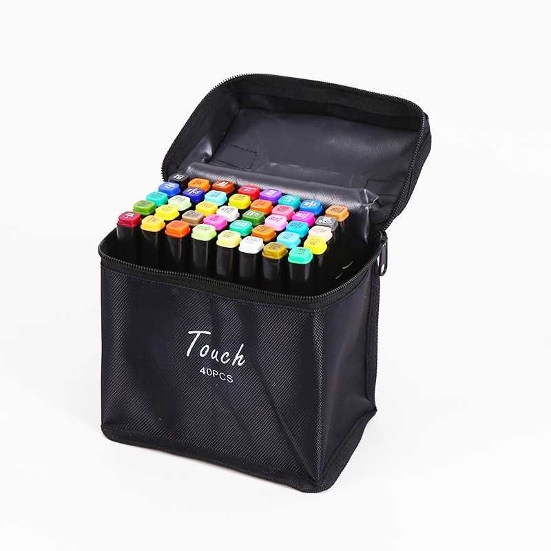 Jual Toddi Spidol Dual Side Fine Art Brush Pen Art Marker Set 80 Color ...