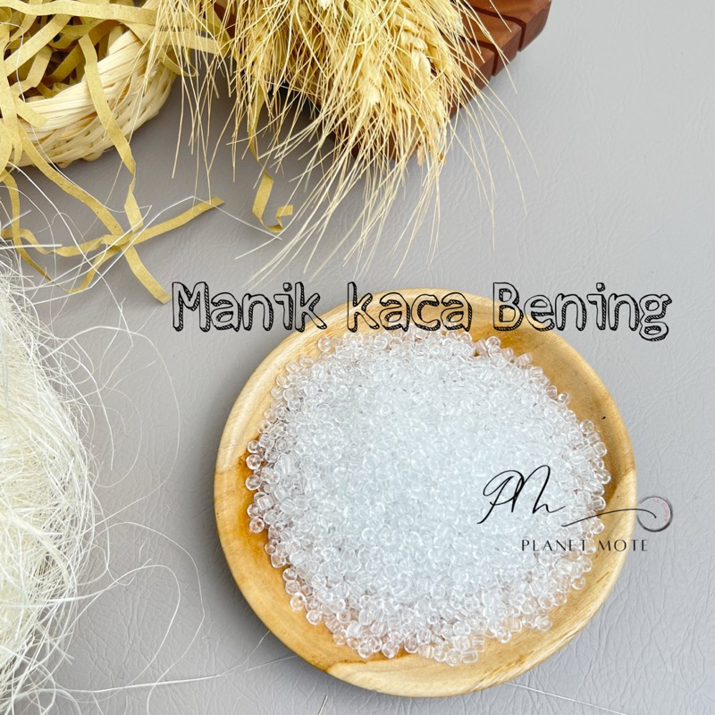 Jual Manik Manik Kaca Kristal 8/o Dan 6/o Transparant Bening (15gr ...