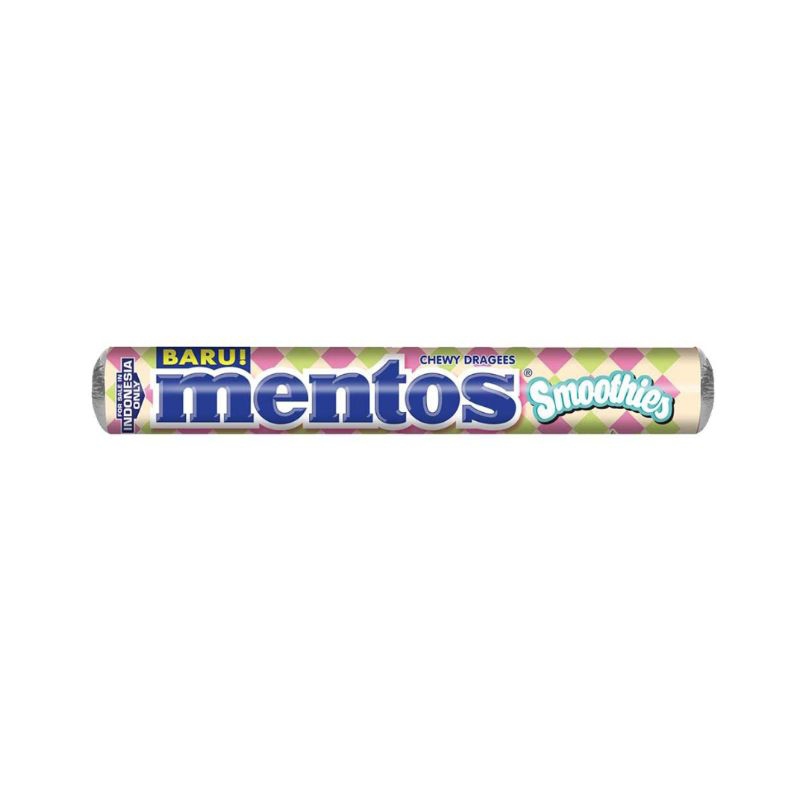 Jual Mentos Aneka Permen Stick mint anggur fruit rainbow peach orange ...