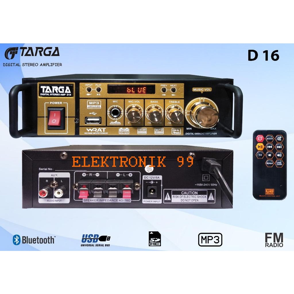 Jual Power Amplifier Targa D16 Ampli Targa D 16 Digital Amplifier ...
