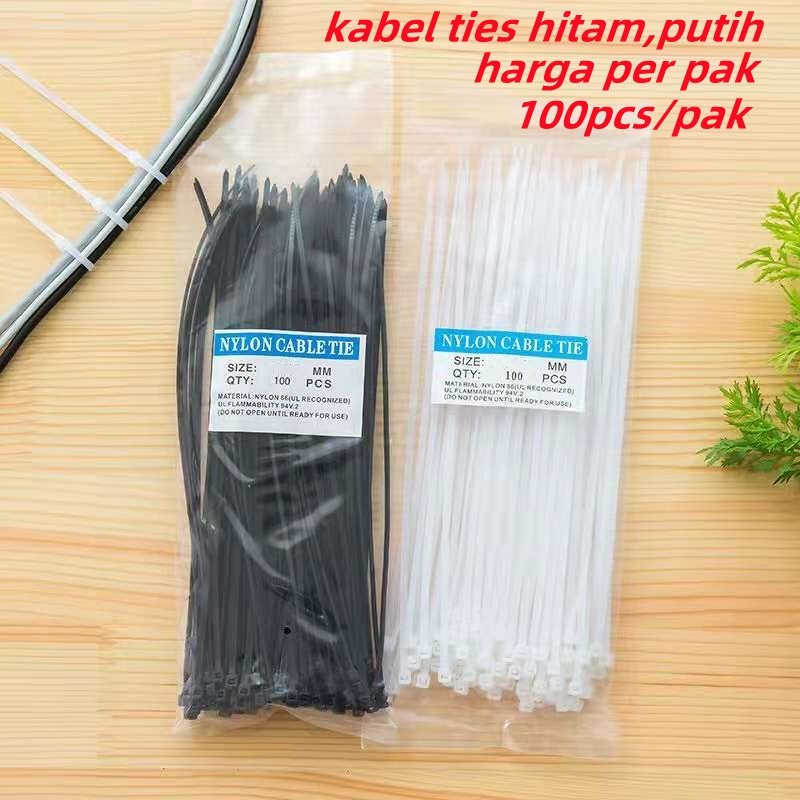 Jual Tali Kabel Tis 20cm isi 100 pcs Nylon High Quality Cable 20 cm ...