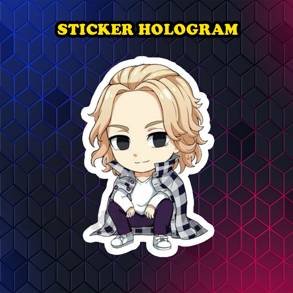 Jual Stiker Hologram Mikey chibi Tokyo Revengers sticker case hp ...