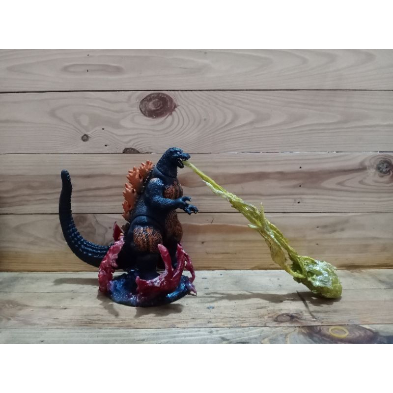 Jual recast figure classic burning godzilla 1995 plus atomic beam api ...