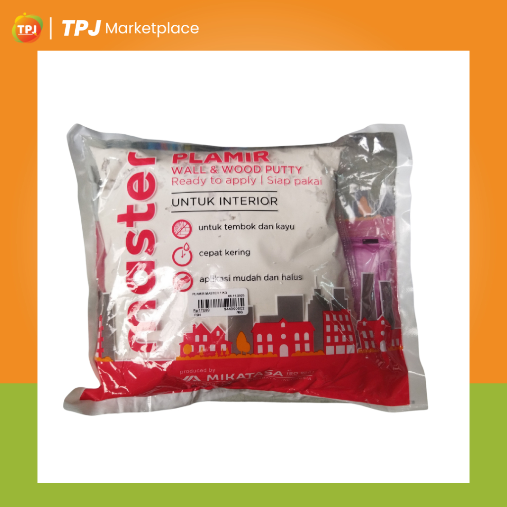Jual PLAMIR/ PLAMUR TEMBOK/ DEMPUL TEMBOK MASTER 1 KG | Shopee Indonesia