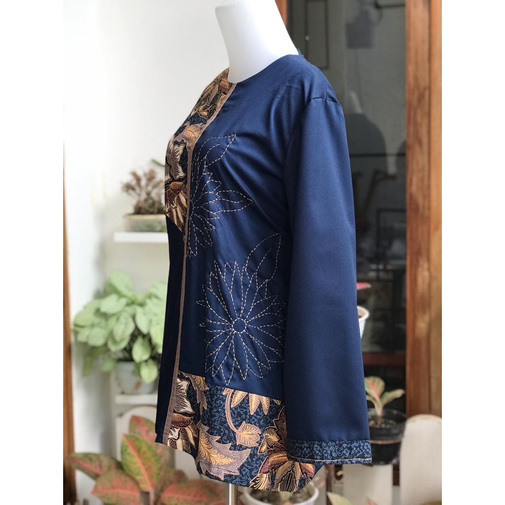 Jual Blus Sulam Batik Kombinasi Almirahandmade 1 | Shopee Indonesia
