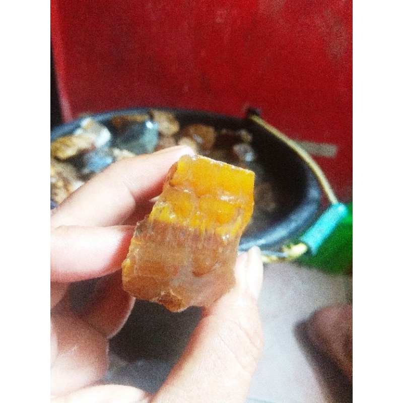 Jual Bahan batu akik kuning berpadu sangkis | Shopee Indonesia