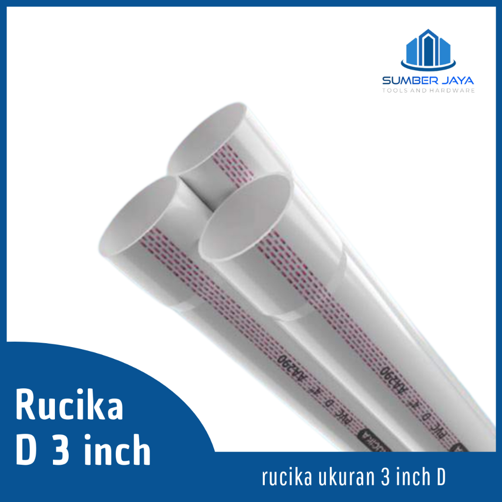Jual Pipa PVC Rucika D Ukuran 3 inch | Shopee Indonesia