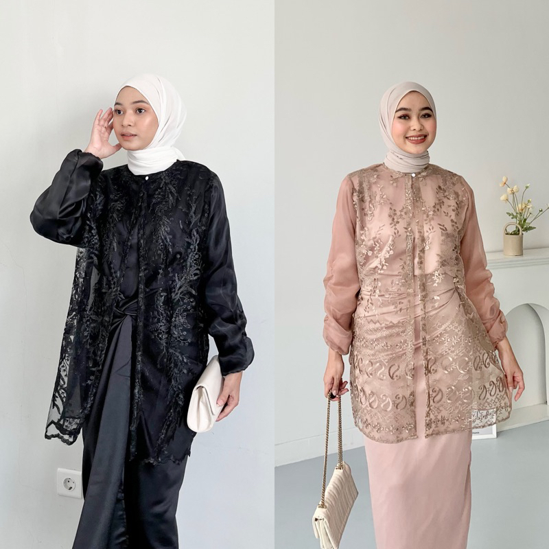 Jual OUTER Organza Motif / Outer Organza Tille Sapto by DEZHAF | Shopee ...