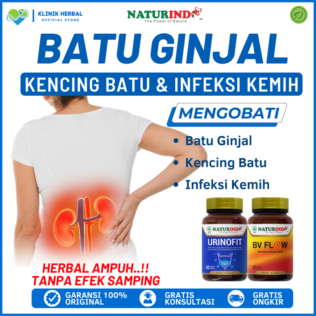 Jual Obat Batu Ginjal Herbal Ampuh Nefrolitiasis Infeksi Saluran Kemih Kencing Sakit Urinofit ...