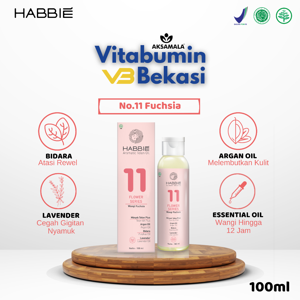 Jual Habbie Minyak Telon Plus Aromatik No.11 Fuchsia 100ml ( Flower ...