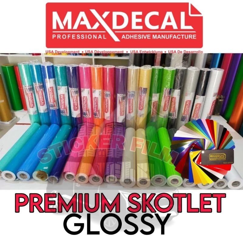 Jual Sticker scotlet glossy Skotlet Motor Mobil Kaca Premium maxdecal ...