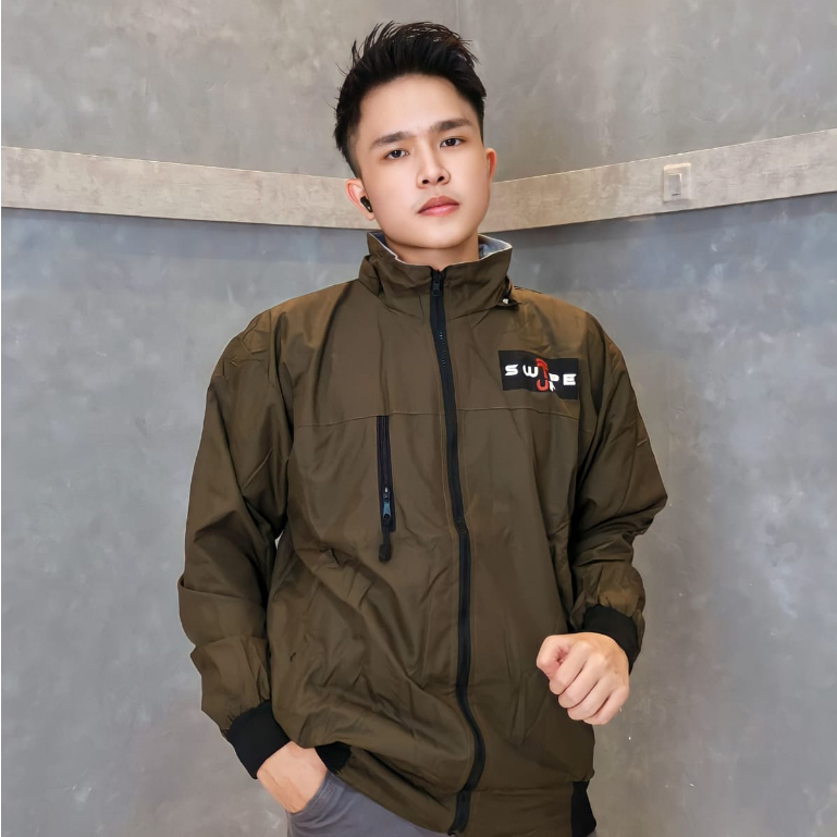 Jual Jaket Cowok Parasut Pria Hodie Motor Reversible Outdoor Distro ...