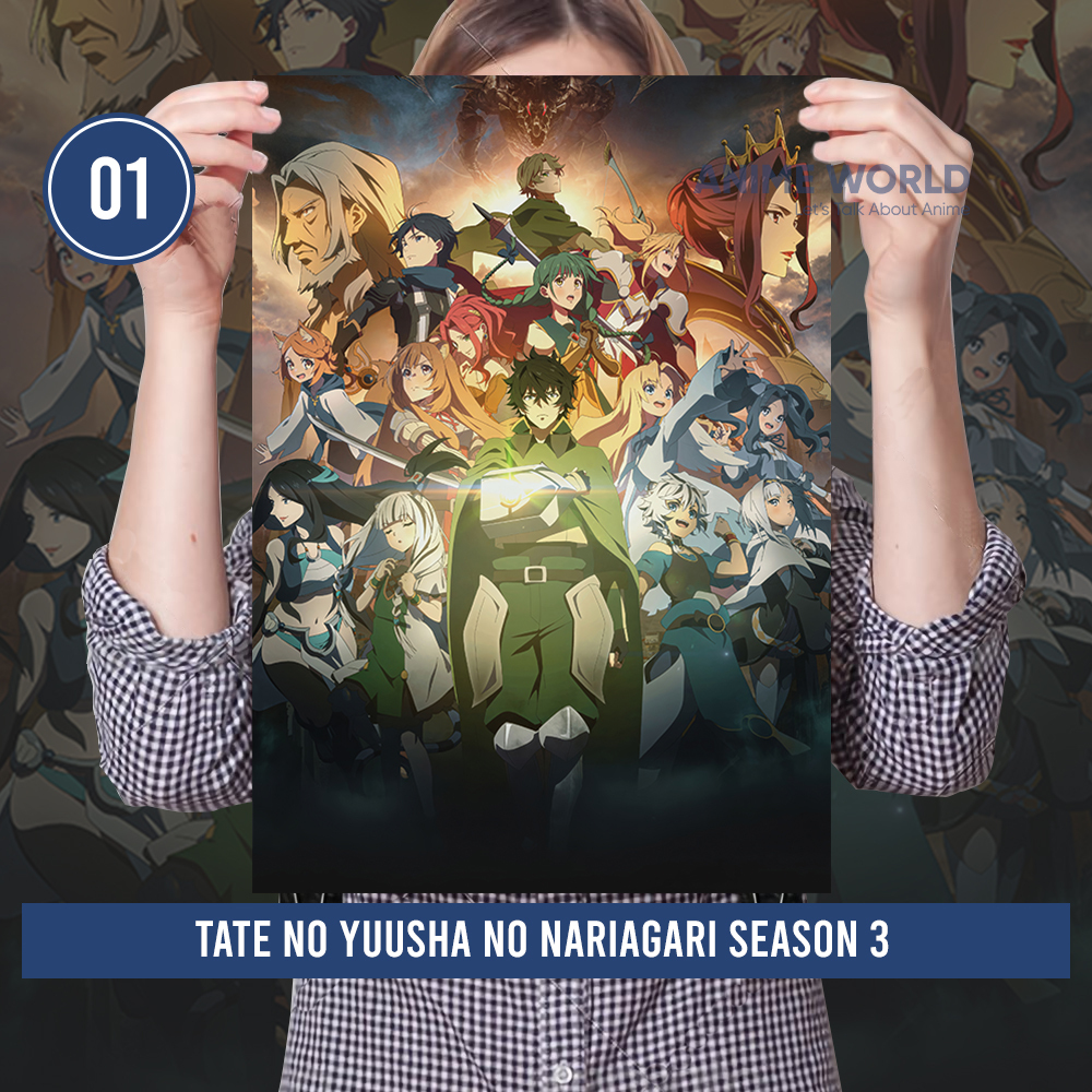 Jual Poster Anime Tate no Yuusha no Nariagari Season 3 Lengkap Size A3 ...