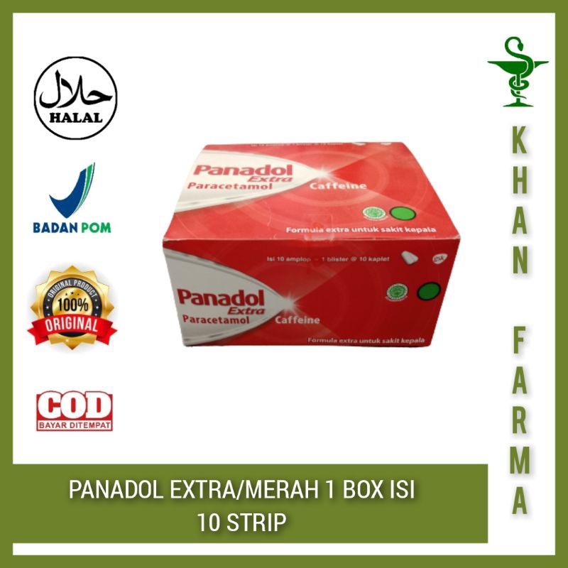 Jual PANADOL EXTRA PANADOL MERAH 1 BOX ISI 10 STRIP | Shopee Indonesia