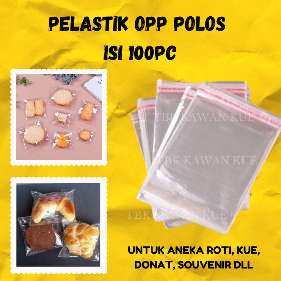 Jual Plastik OPP Seal Polos isi 100 pcs - Plastik OPP | Shopee Indonesia