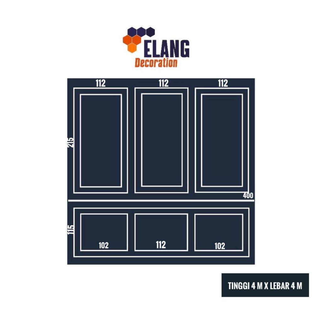 Jual Paket Wallmoulding Ukuran Dinding Tinggi 4 Meter X Lebar 4 Meter ...