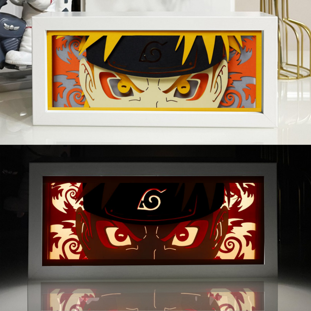 Jual 3D Anime Lightbox Naruto Art lampu LED dekorasi kamar | Shopee ...