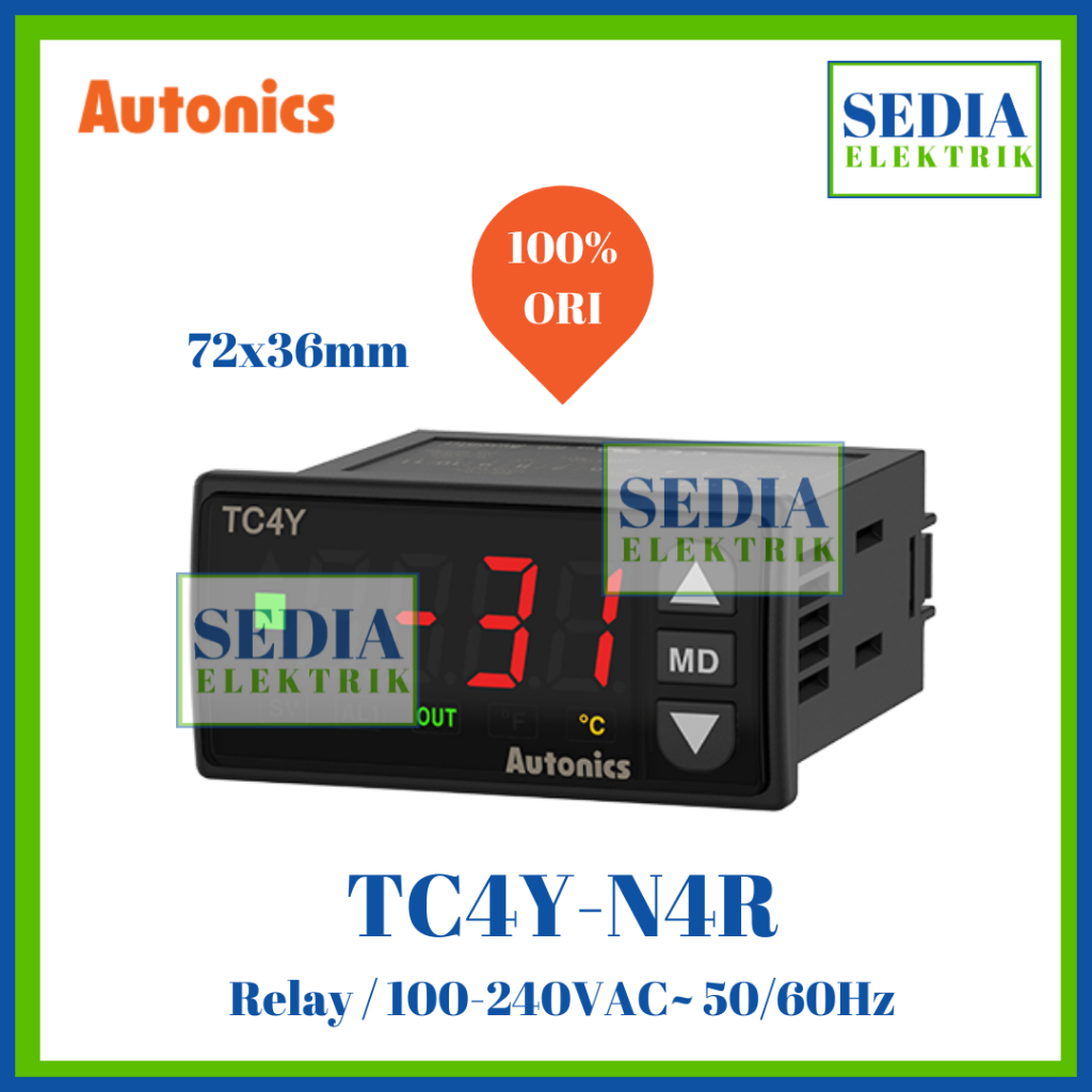 Jual AUTONICS TC4Y-N4R TC4Y N4R TEMPERATURE CONTROLLER | Shopee Indonesia