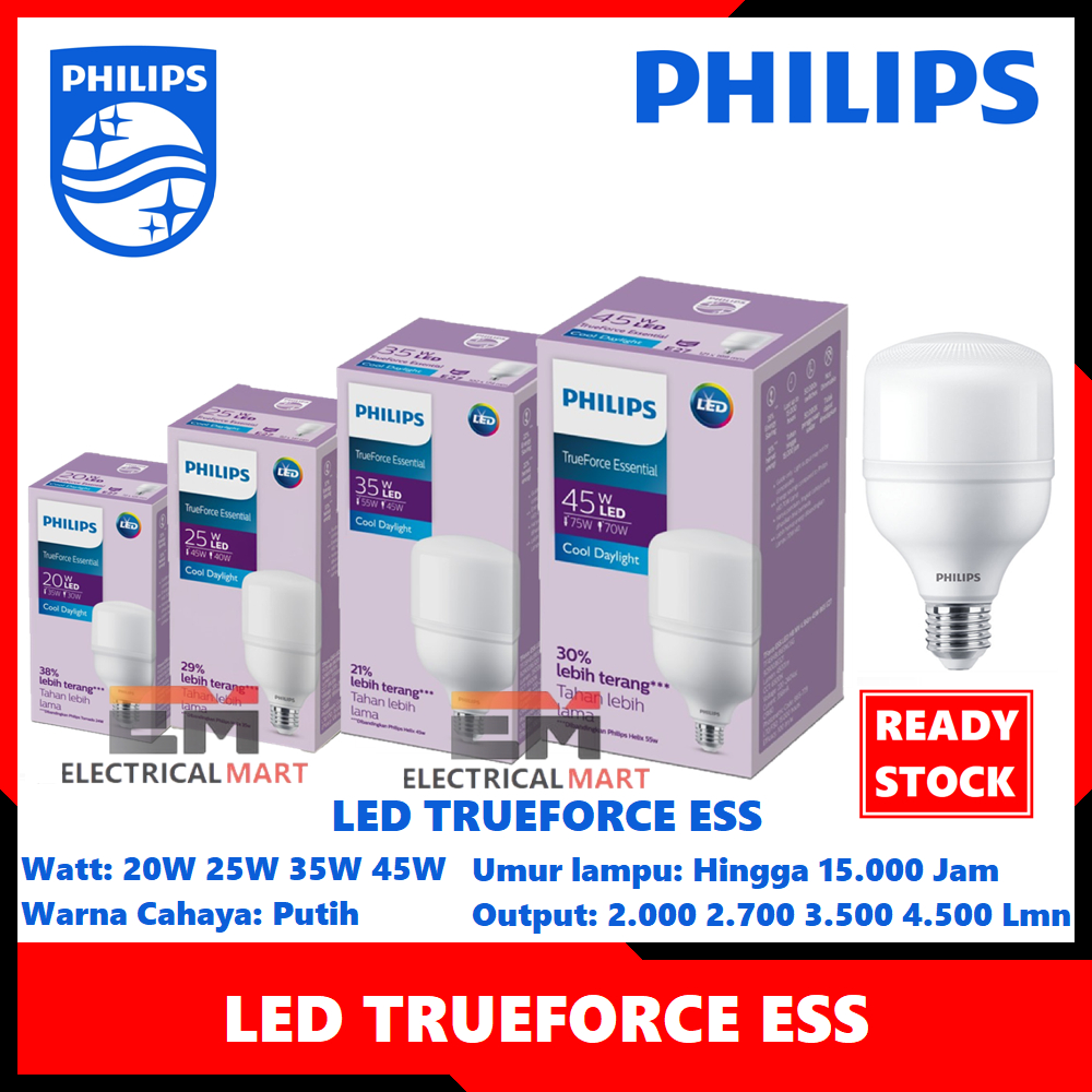 Jual Lampu LED Philips Trueforce Ess 18W 20W 22W 25W 30W 35W 40W 45W Putih CDL (18 20 22 25 30 ...
