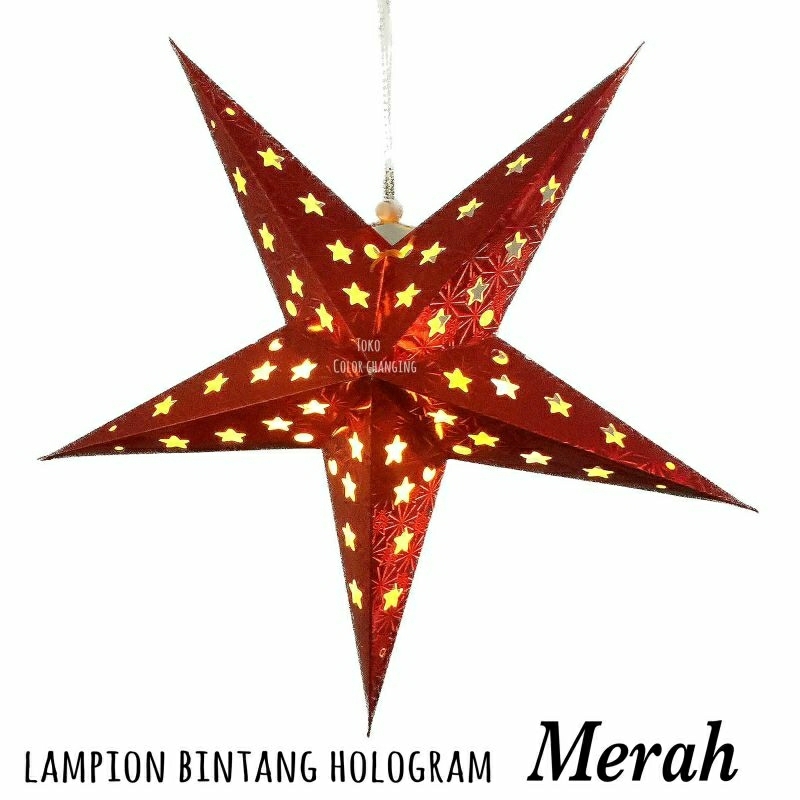 Jual Lampion bintang / Star paper lantern 60 cm | Shopee Indonesia