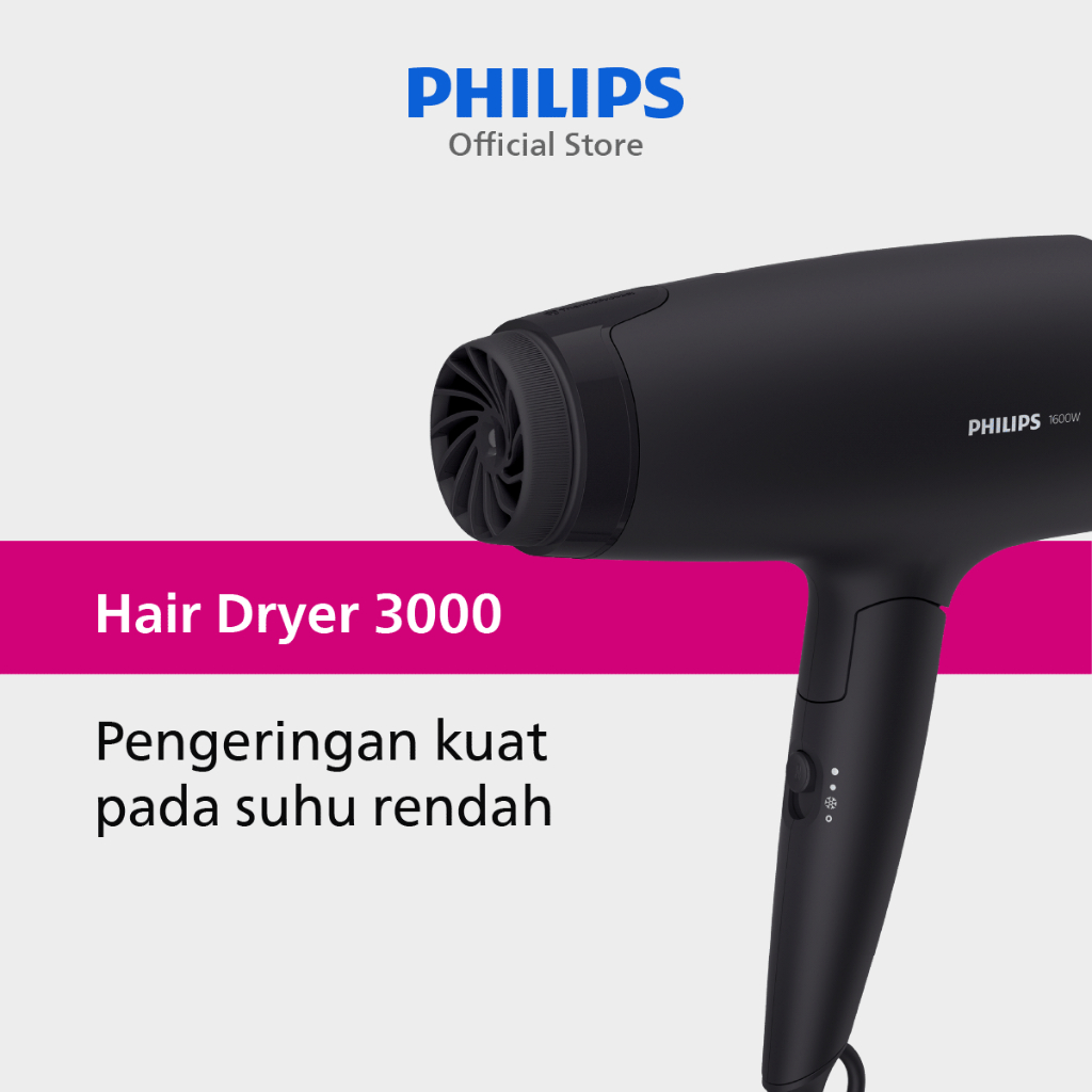 Jual Philips Hair Dryer 3000 Series BHD308/10 Pengering Rambut | Shopee Indonesia