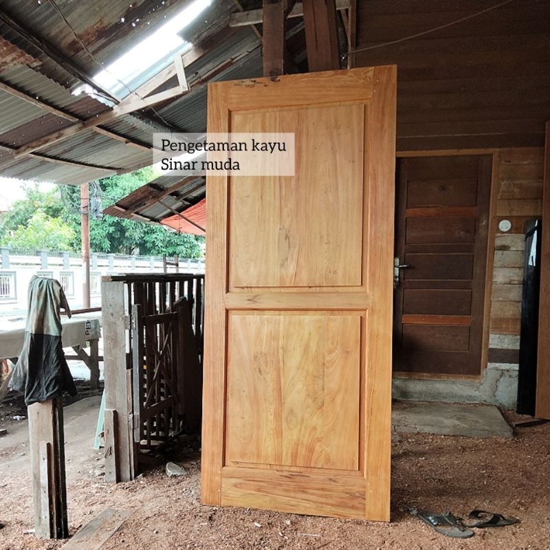 Jual Pintu Kayu Rengas | Pintu Rumah Kayu Minimalis Ukuran Standar ...