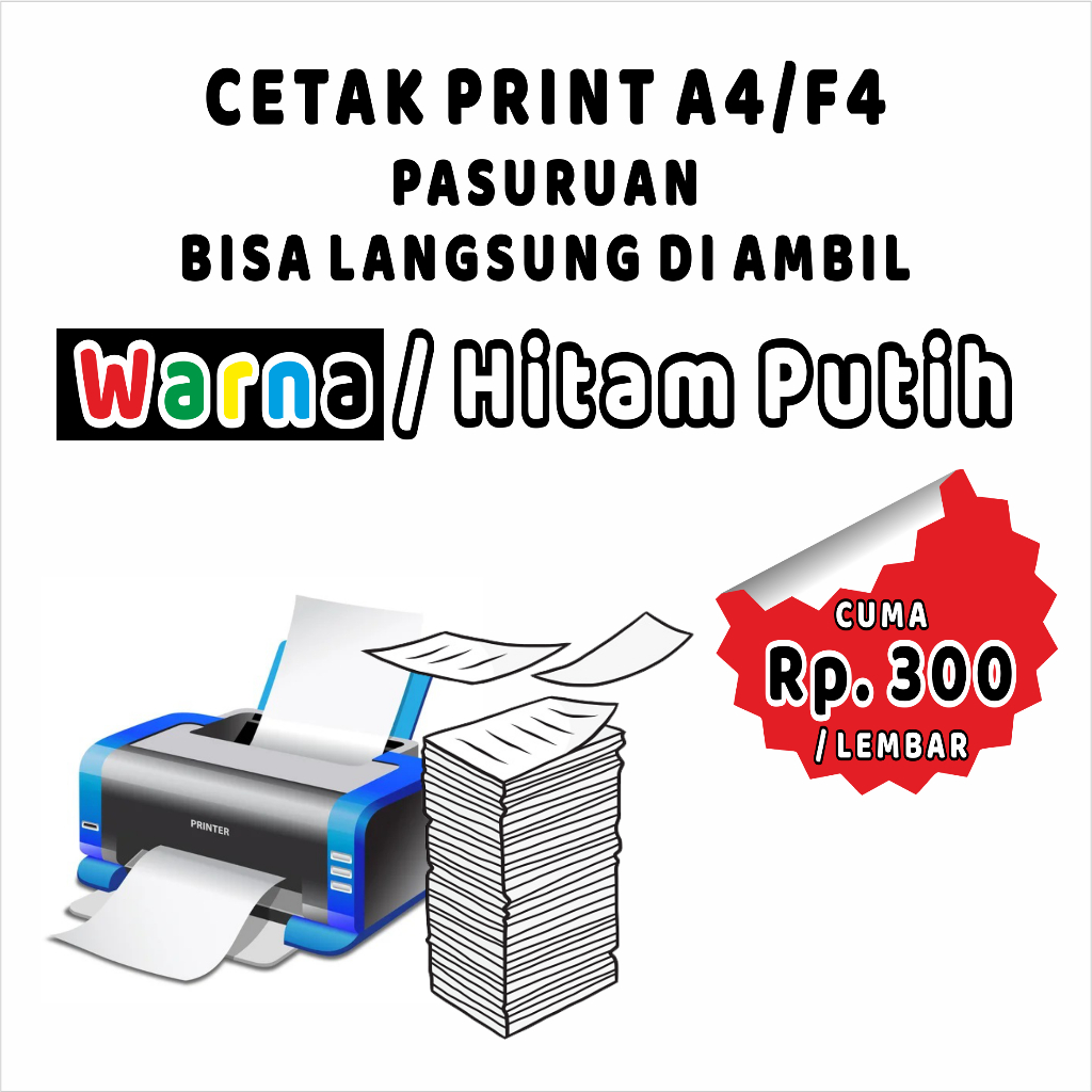 Jual Cetak Print, Cetak Tugas, ngeprint | Shopee Indonesia
