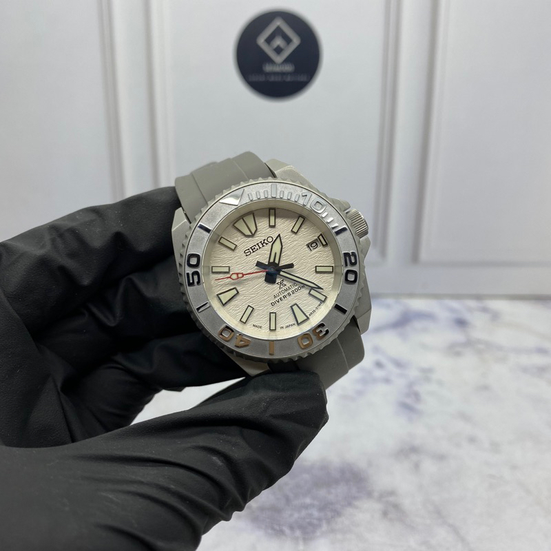 Jual Jam Tangan Seiko Mod Samurai White Prospex Dial NH35 Automatic ...