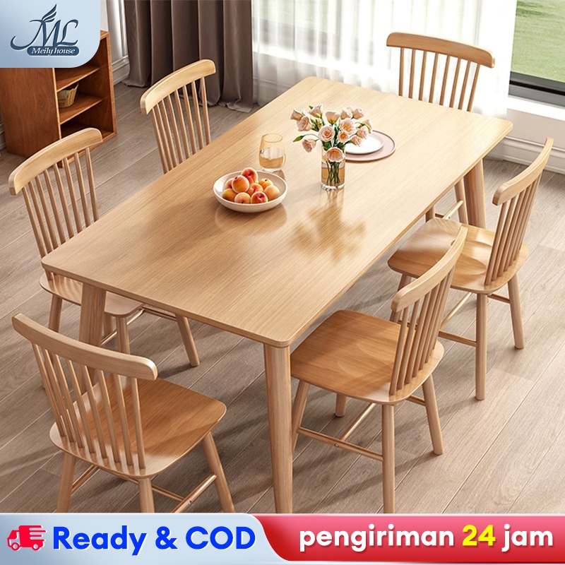 Jual Meja Makan Minimalis Meja makan kayu solid Meja Makan Murah Dream ...