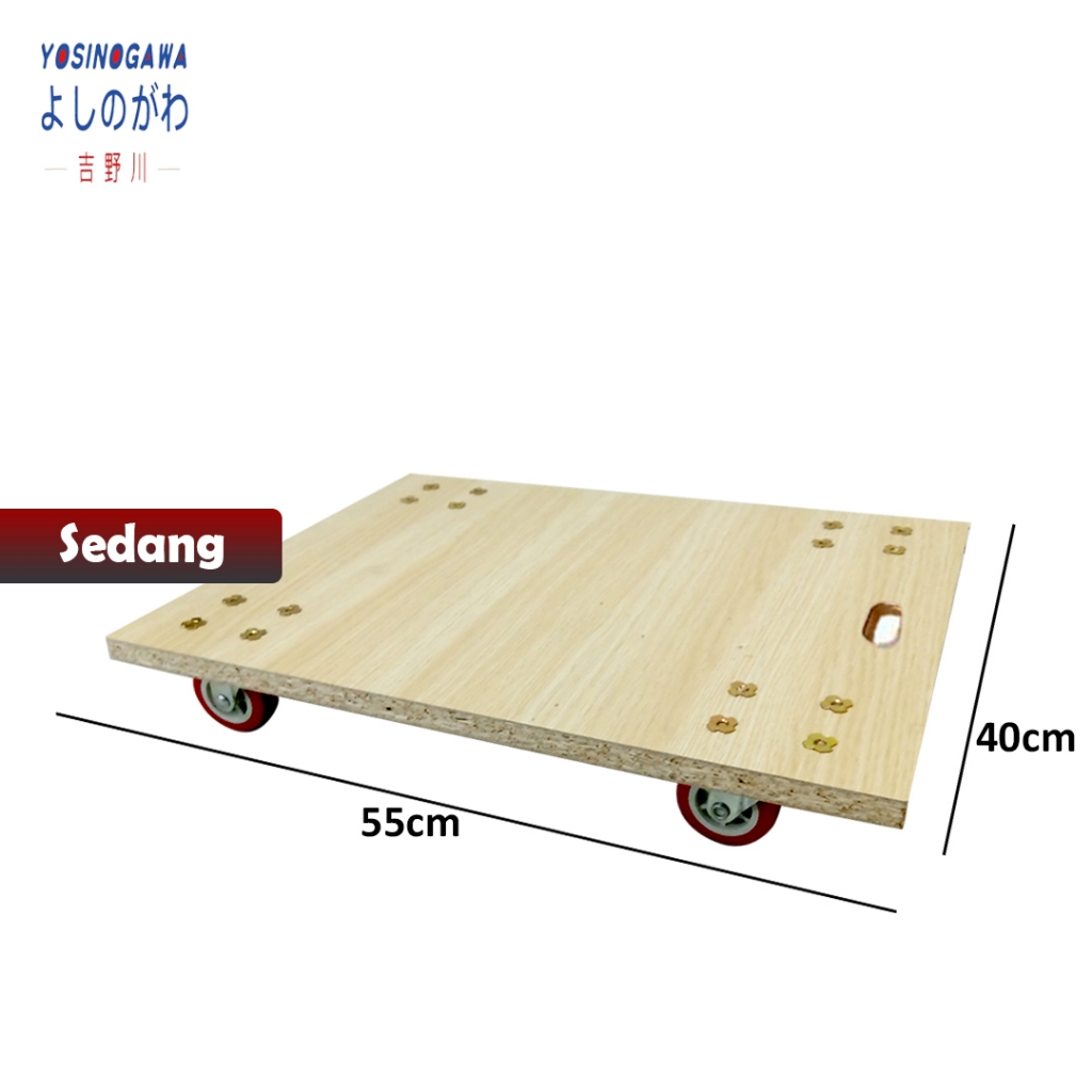 Jual Flatbed Wooden Trolley / Troli Kayu Pemindah Barang 3 ukuran ...